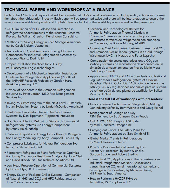 IIAR TECHNICAL PROGRAM UNITES INDUSTRY - IIAR